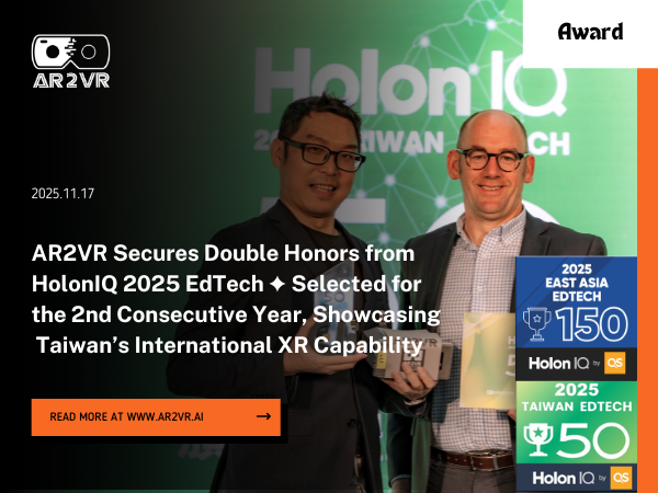 AR2VR Secures Double Honors from HolonIQ 2025 EdTech Selected for the ...